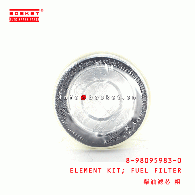 8-98095983-0 NPR75 4HK1 Isuzu Engine Parts Fuel Filter Element Kit ...