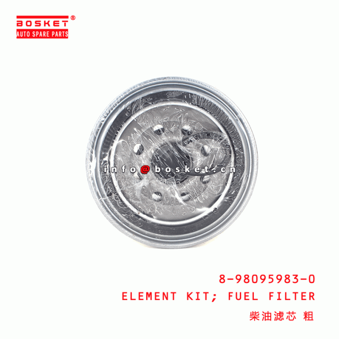 8-98095983-0 NPR75 4HK1 Isuzu Engine Parts Fuel Filter Element Kit ...