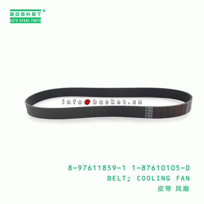 8-97611859-1 1-87610105-0 Cooling Fan Belt 8976118591 1876101050 for ...