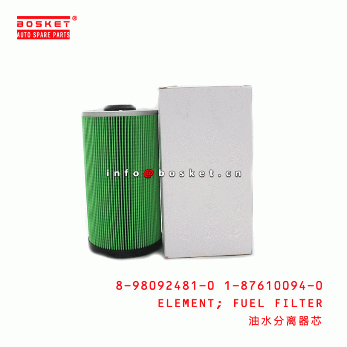 8-98092481-0 1-87610094-0 Fuel Filter Element 8980924810 1876100940 ...