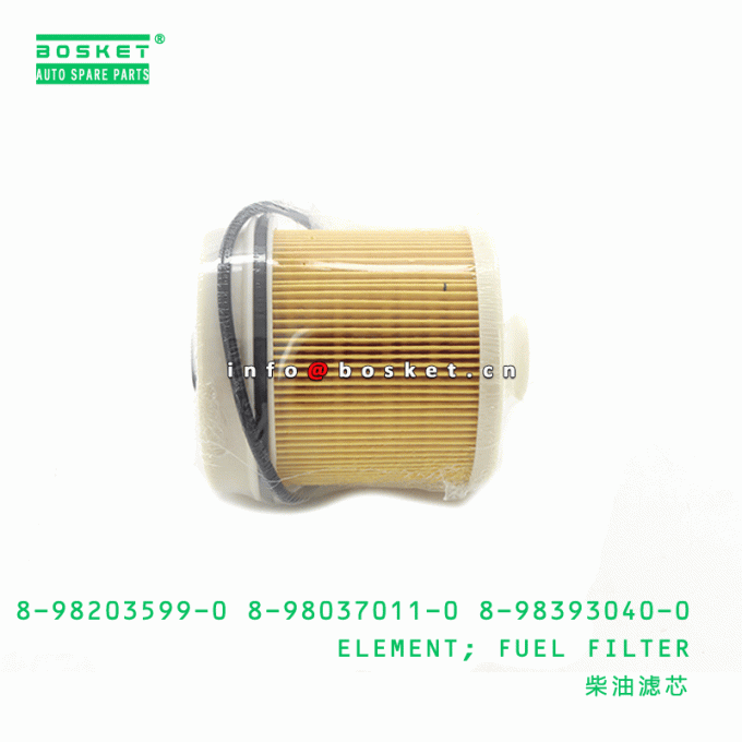 8-98203599-0 8-98037011-0 8-98393040-0 Fuel Filter Element For ISUZU ...