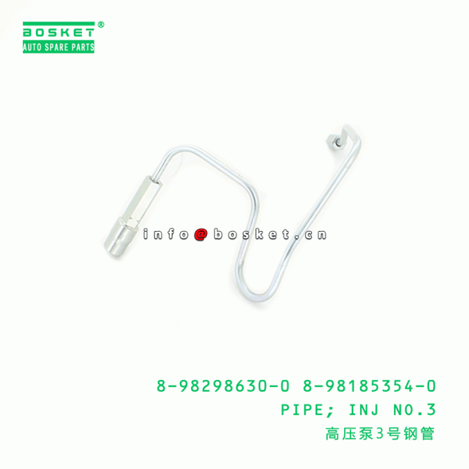 8-98298630-0 8-98185354-0 Isuzu Engine Parts Injection No.3 Pipe ...