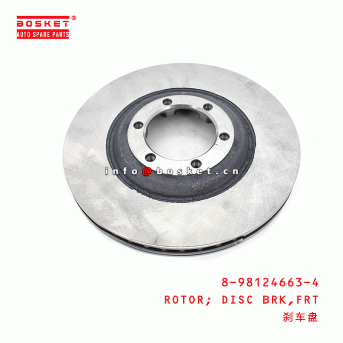 8-98124663-4 Truck Chassis Parts Front Disc Brake Rotor 8981246634 For ...