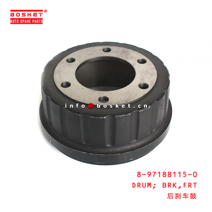 8-97188115-0 Truck Chassis Parts Front Brake Drum For ISUZU 700P 8971881150